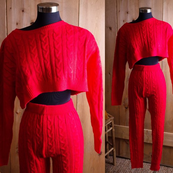Pants & Jumpsuits | Cable Knit Set | Poshmark